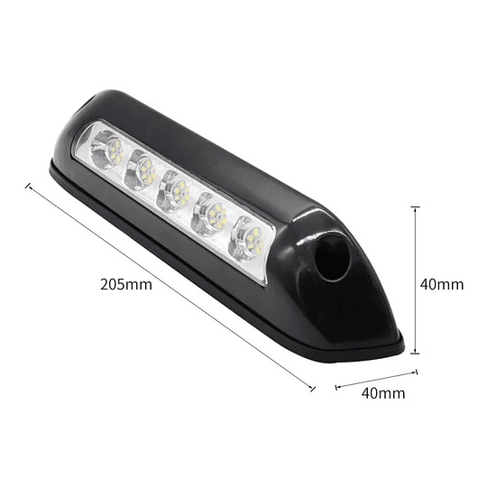 Foco LED 12V para exterior de 2.6W color negro