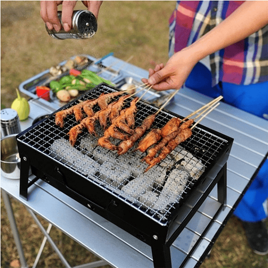 Parrilla plegable para camping