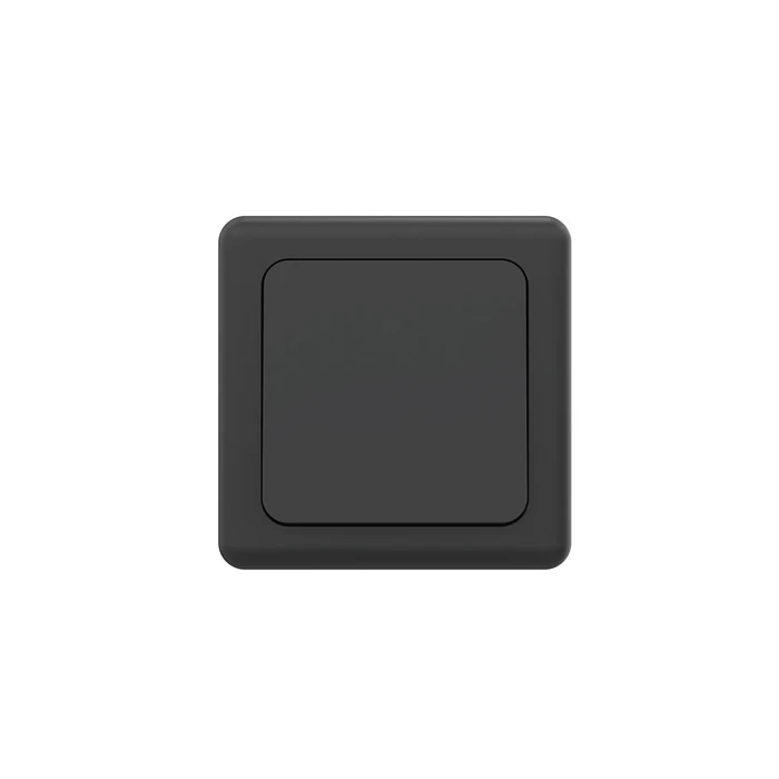 Interruptor simple push on/off negro bajo perfil 250V 16A