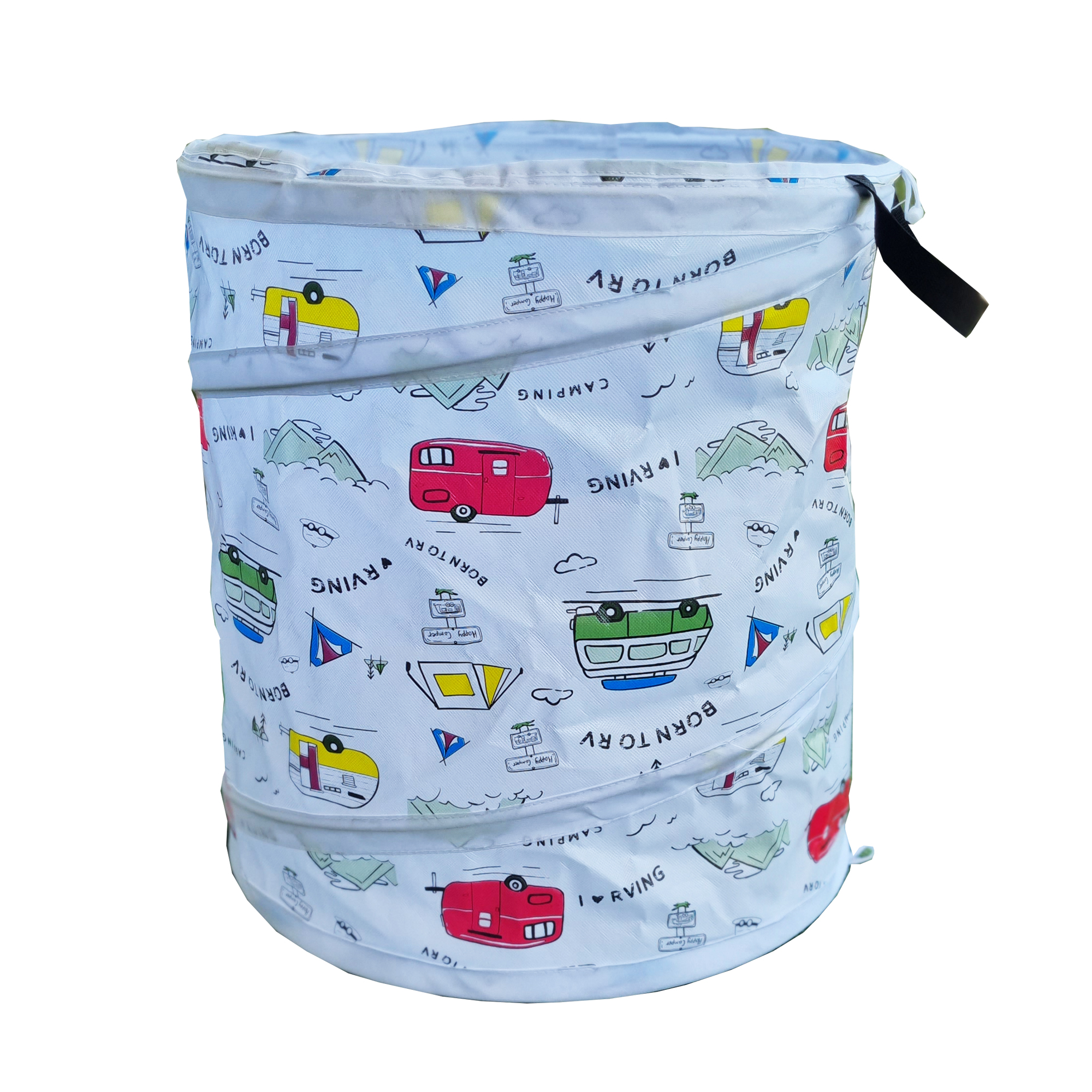 Basurero o contenedor para ropa plegable