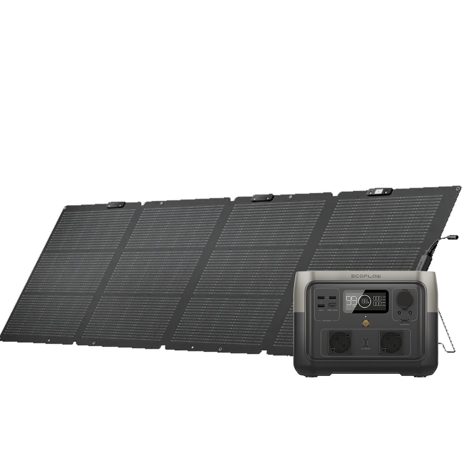 Kit Solar River 2 Max + Panel Plegable 220W bifacial NextGen