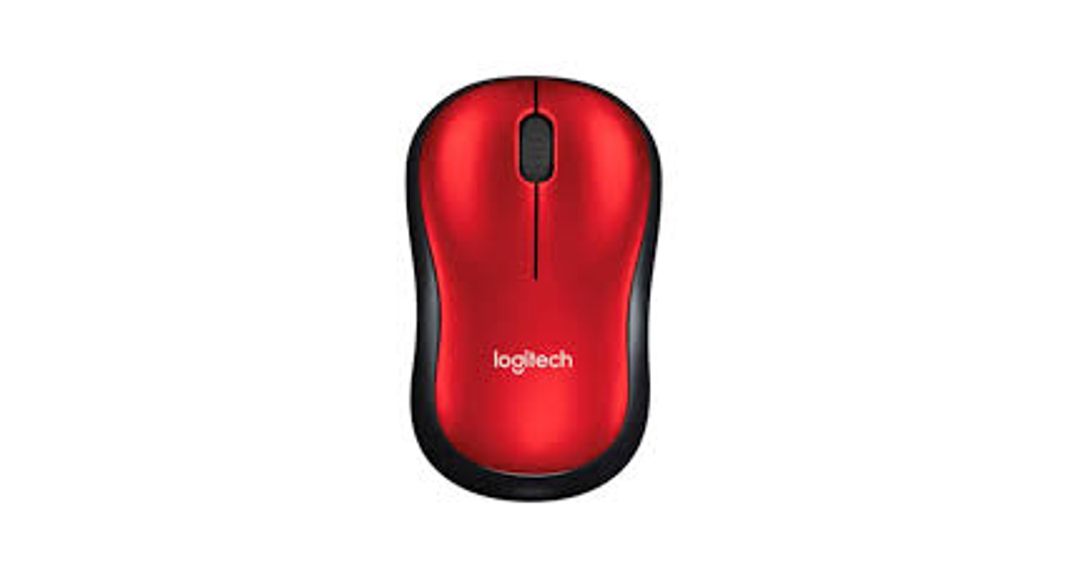 Mouse Inalámbrico Logitech M185 Red