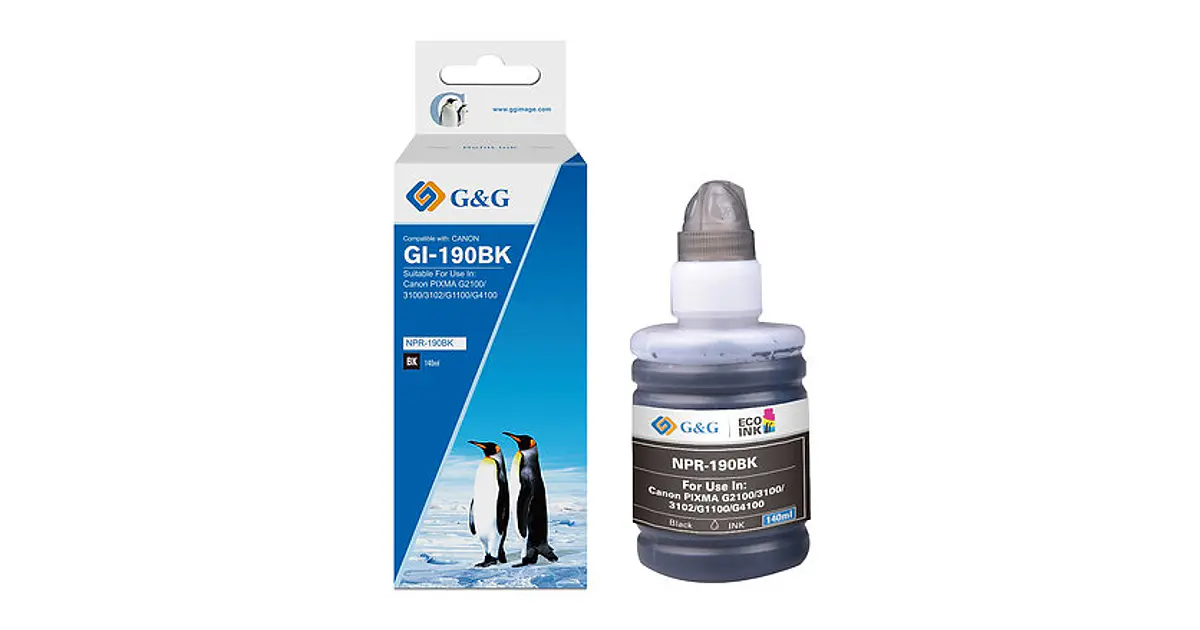 Tinta Alternativa Gi-190 Bk 140Ml G&G