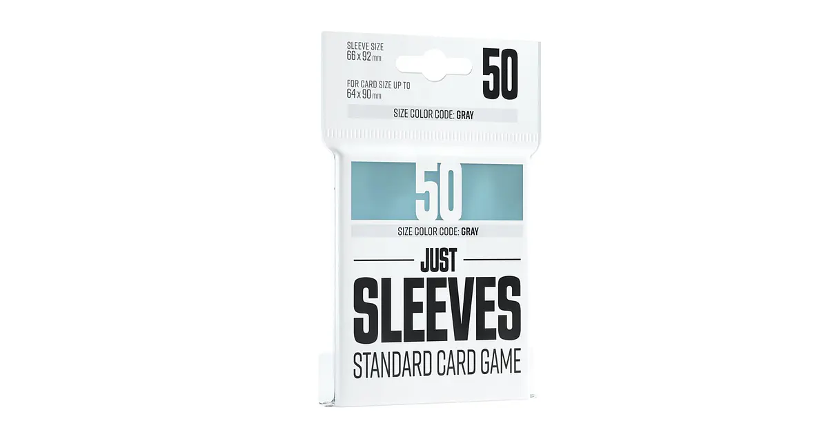 GG: Just Sleeves Standard Card Game Clear (50) - Standard 64