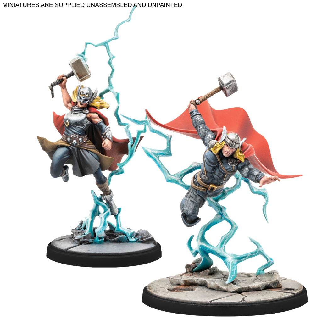 Marvel Crisis Protocol - Mighty Thor, Sif, Thor & Lok...