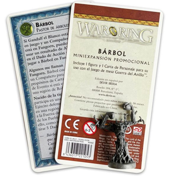 Guerra del Anillo Carta y figura Barbol - Español