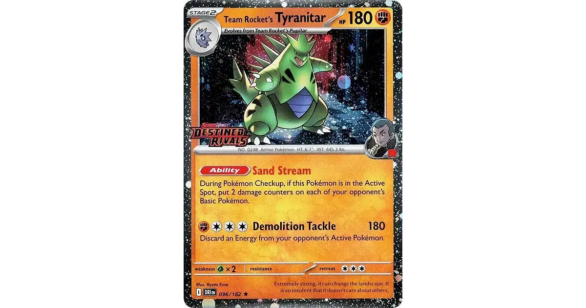 Pokémon - Deck Team Rocket's Tyranitar - Prerelease - Inglés