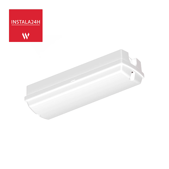 Bulkhead Compact Rectangular V 8W CPS IP65 White Ledvance