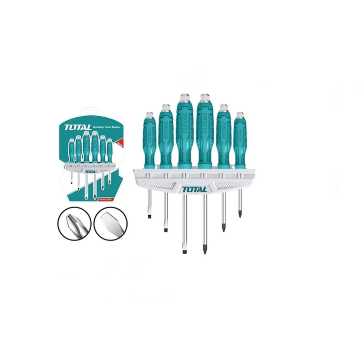 DESTORNILLADORES DE GOLPE SET 6 PIEZAS TOTAL