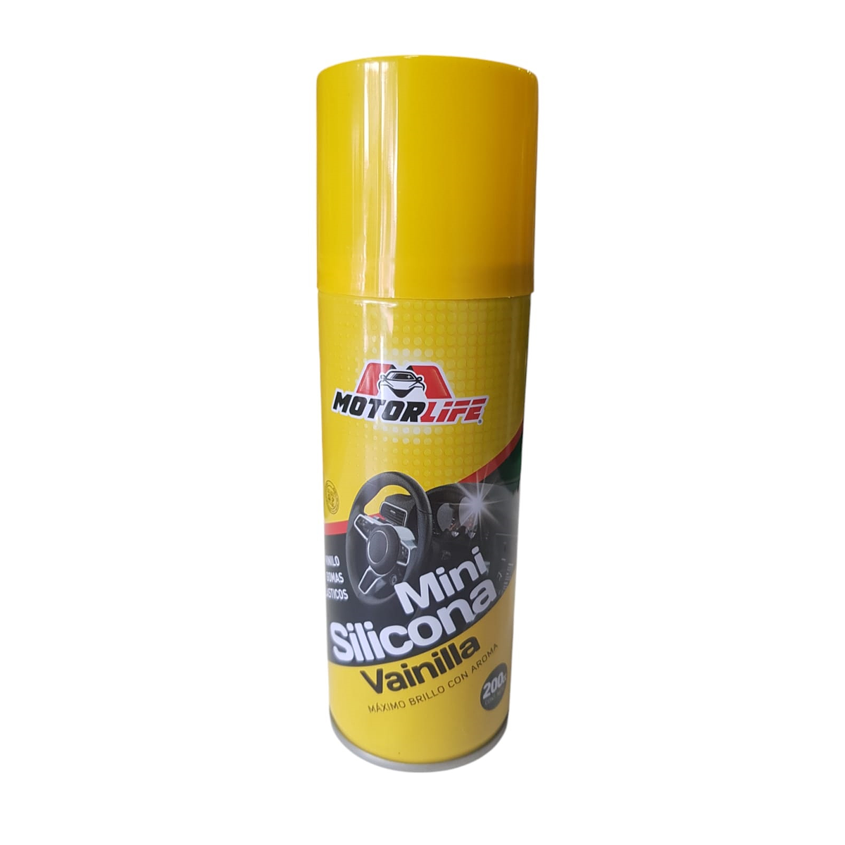 Silicona en Aerosol Spray 200cc Motor Life maximo brillo aro