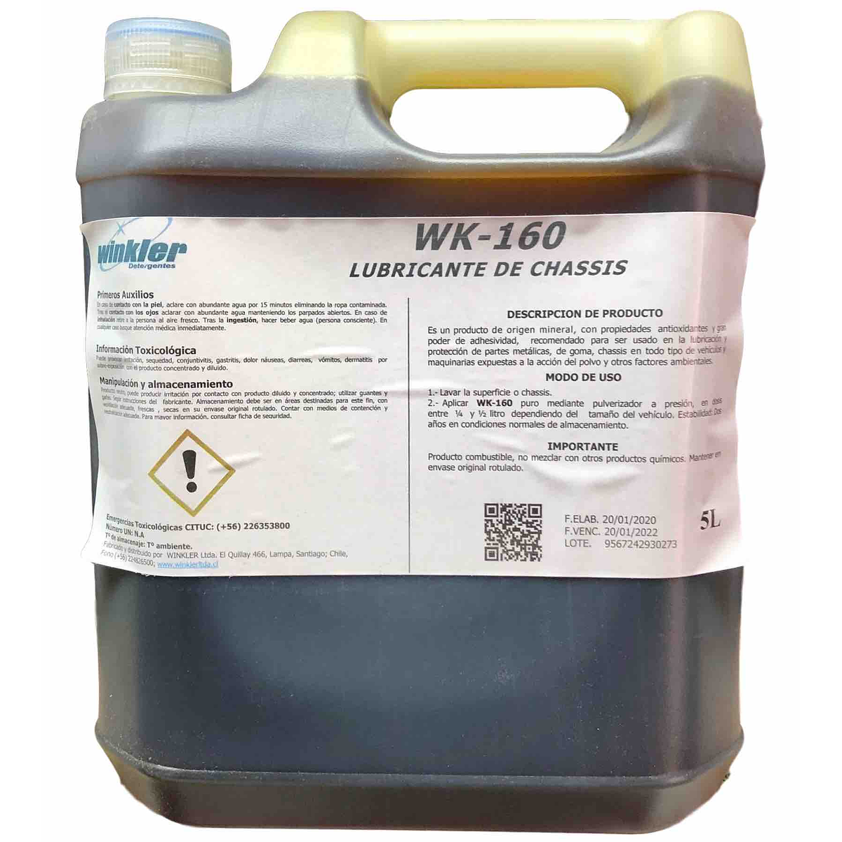 Lubricante de Chassis WK-160 5L