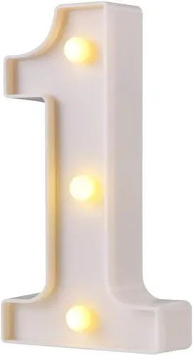 Numeros Decorativos, Lampara Luz Led