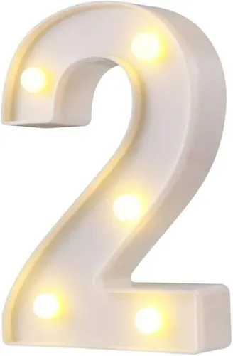 Numeros Decorativos, Lampara Luz Led