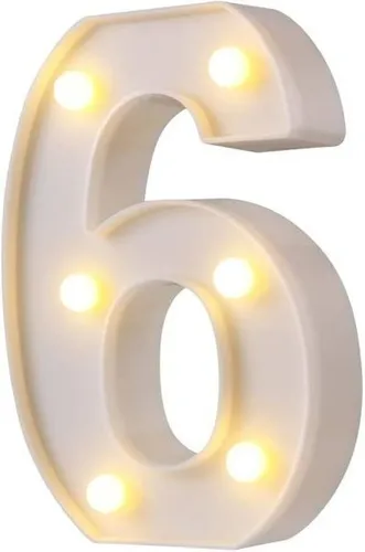 Numeros Decorativos, Lampara Luz Led
