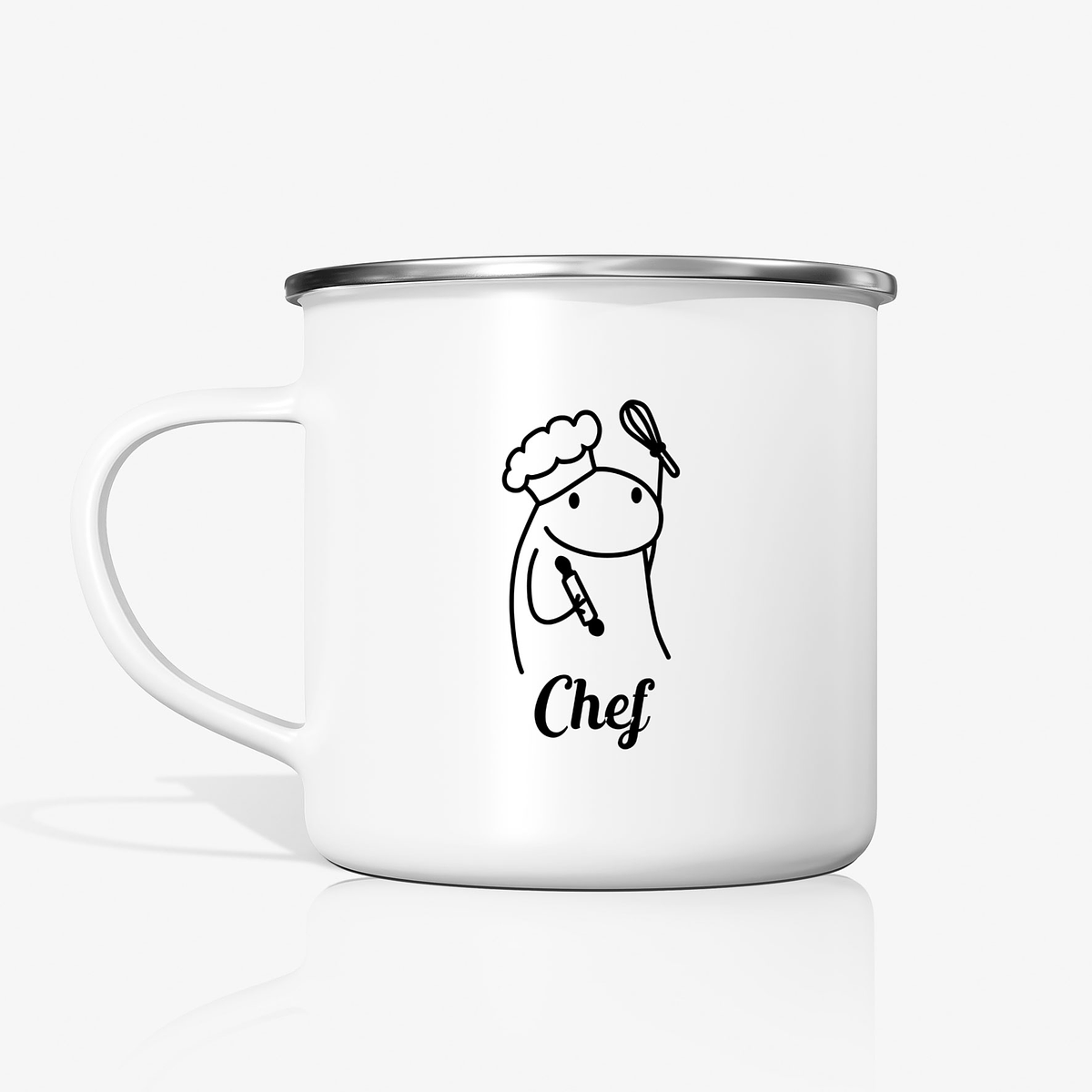 Taza Flork Chef metalica enlozada