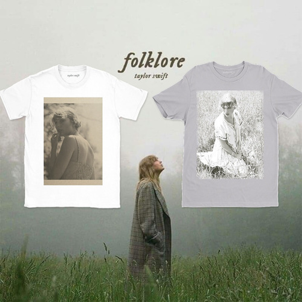 Poleras Folklore Album - Taylor Swift - Merch Oficial | WonderBox