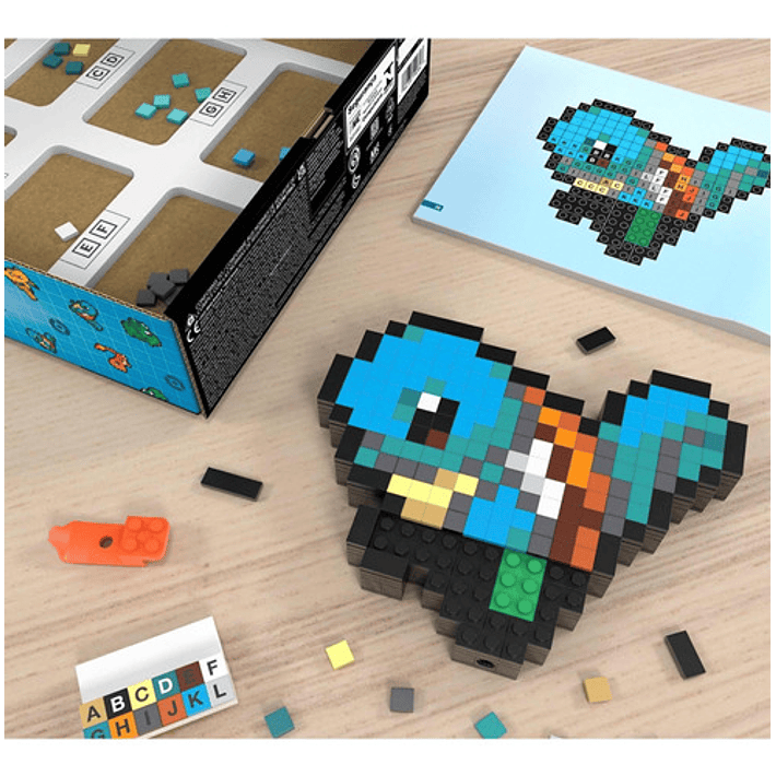Mega Pokémon Bloques De Construcción Pixel Art Squirtle | WonderBox