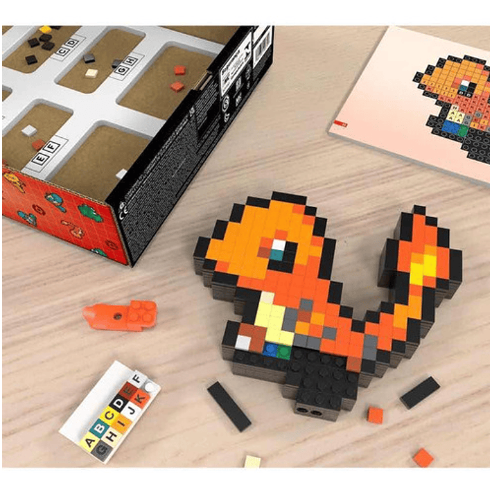 Mega Pokémon Bloques De Construcción Pixel Art Charmander | WonderBox