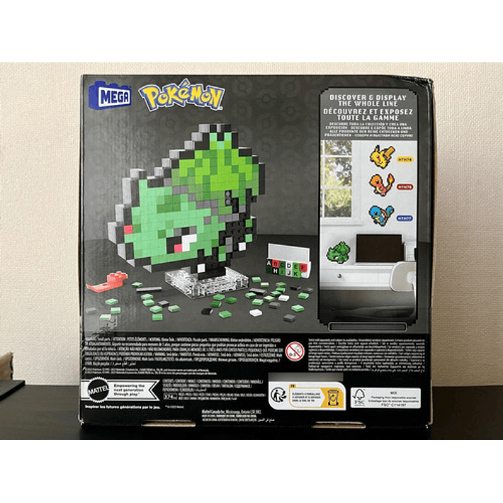 Mega Pokémon Bloques De Construcción Pixel Art Bulbasaur | WonderBox