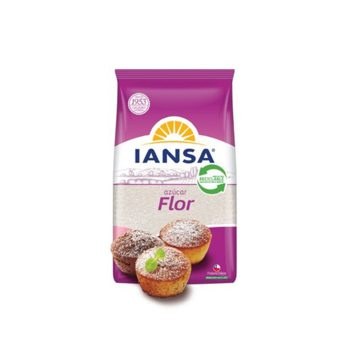 Azucar Flor Iansa 500gr unidad | www.agroloar.cl