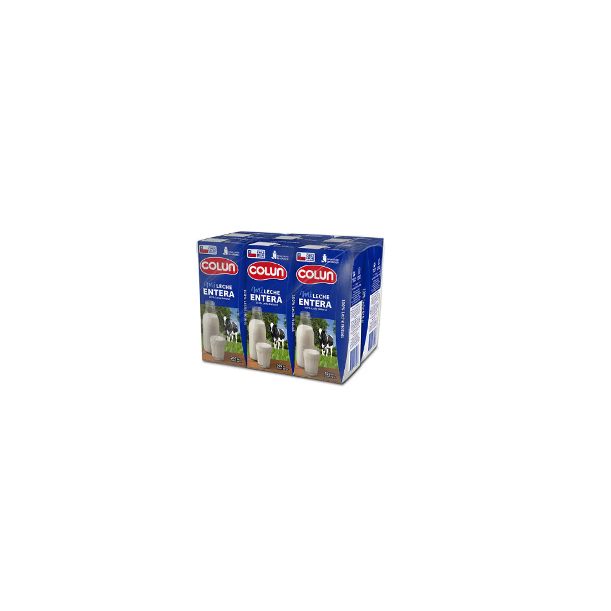 Leche Entera Colun 6x200ml | www.agroloar.cl