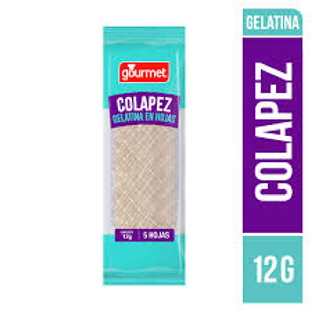 Gelatina Sin Sabor Gourmet Sachet 12 g Colapez 5 Hojas | www.agroloar.cl