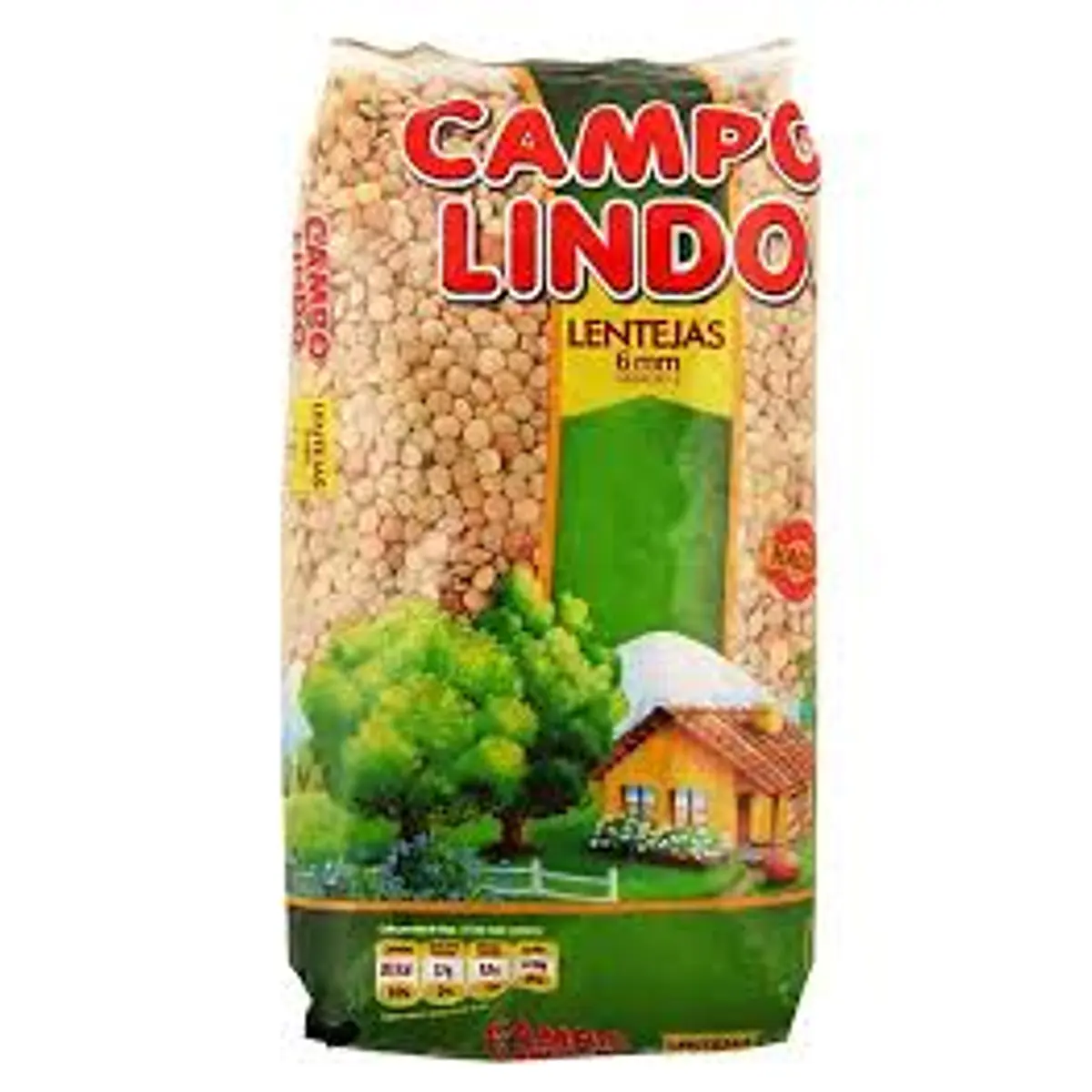 LENTEJAS 6MM CAMPO LINDO 1 KG | www.agroloar.cl