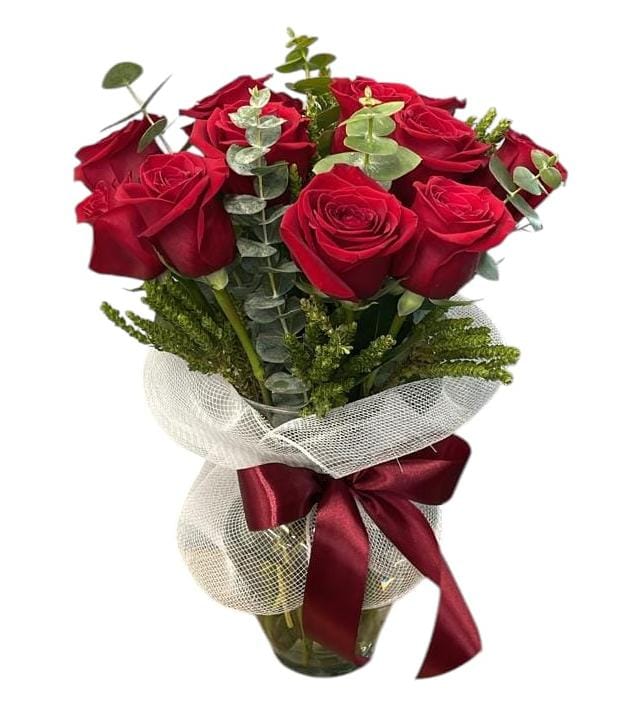 Forero 12 rosas mas follaje | Feel Flowers