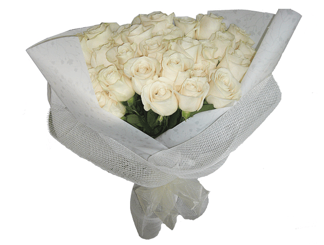 Ramo 30 rosas | Sorprende con Pureza Floral | Feel Flowers | Feel Flowers