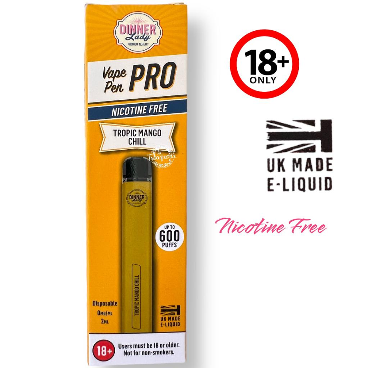 Vape Pen Pro Menthol de Menta Verde 600Puffs