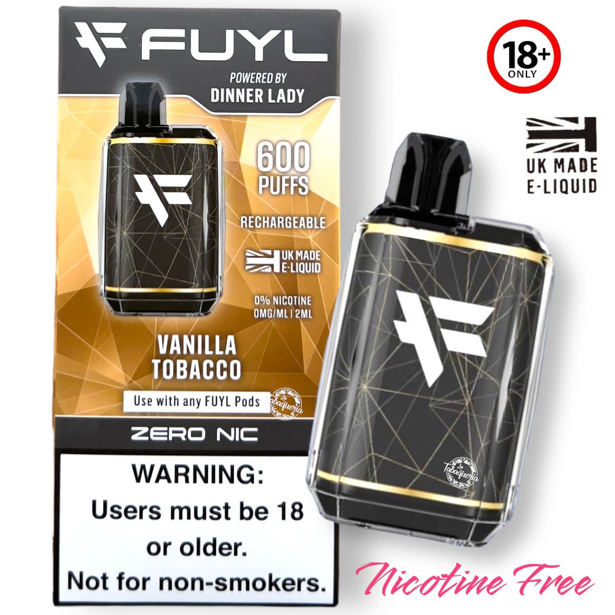 Kit Vape Fuyl Vainilla 600Puffs $5.990xMayor