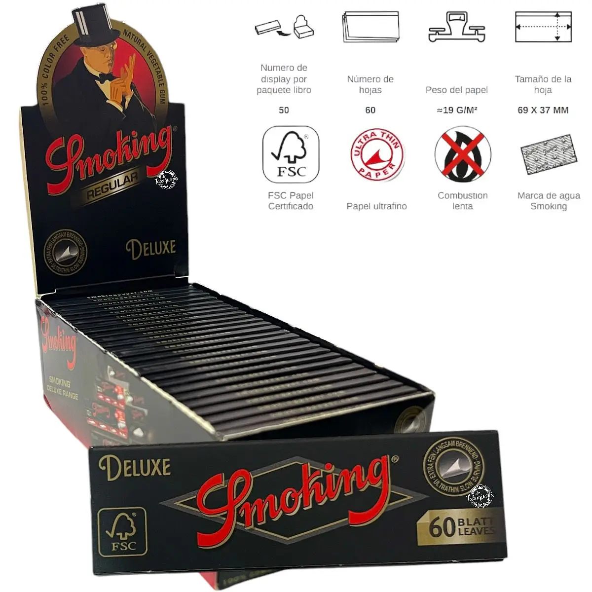 Papelillos Smoking Regular Deluxe #1 Display