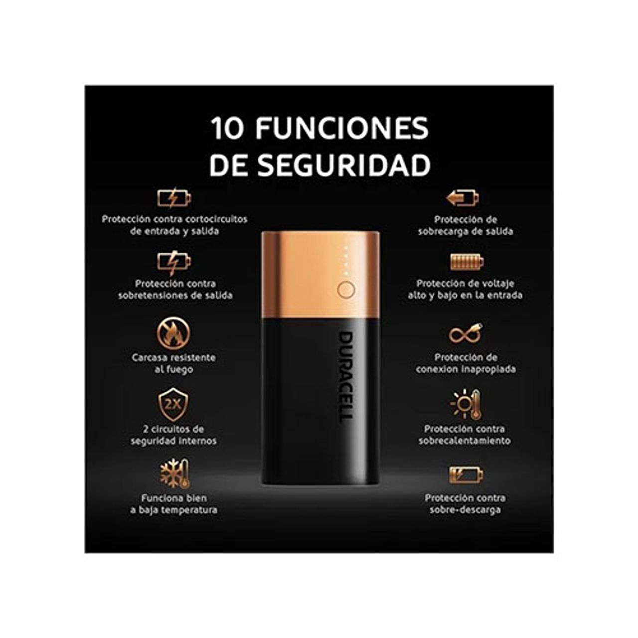 POWER BANK DURACELL 6700MHA PB2