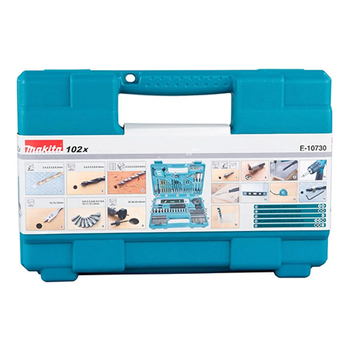 SET ACC MAKITA E-10730 HRRTAS MANUALES 102PZAS.
