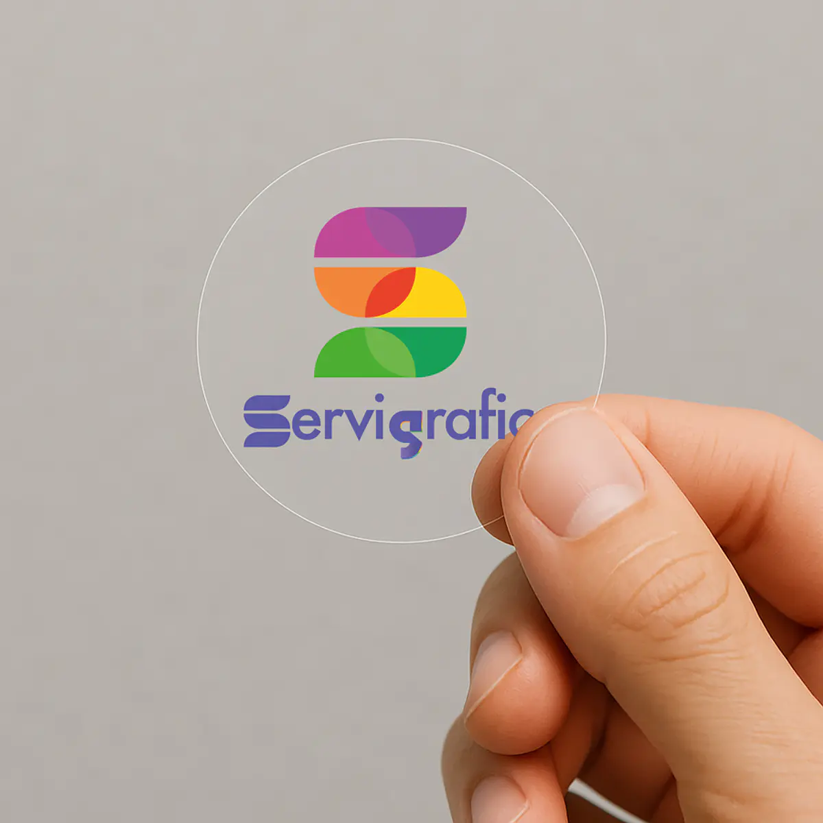 STICKERS TRANSPARENTE CIRCULARES