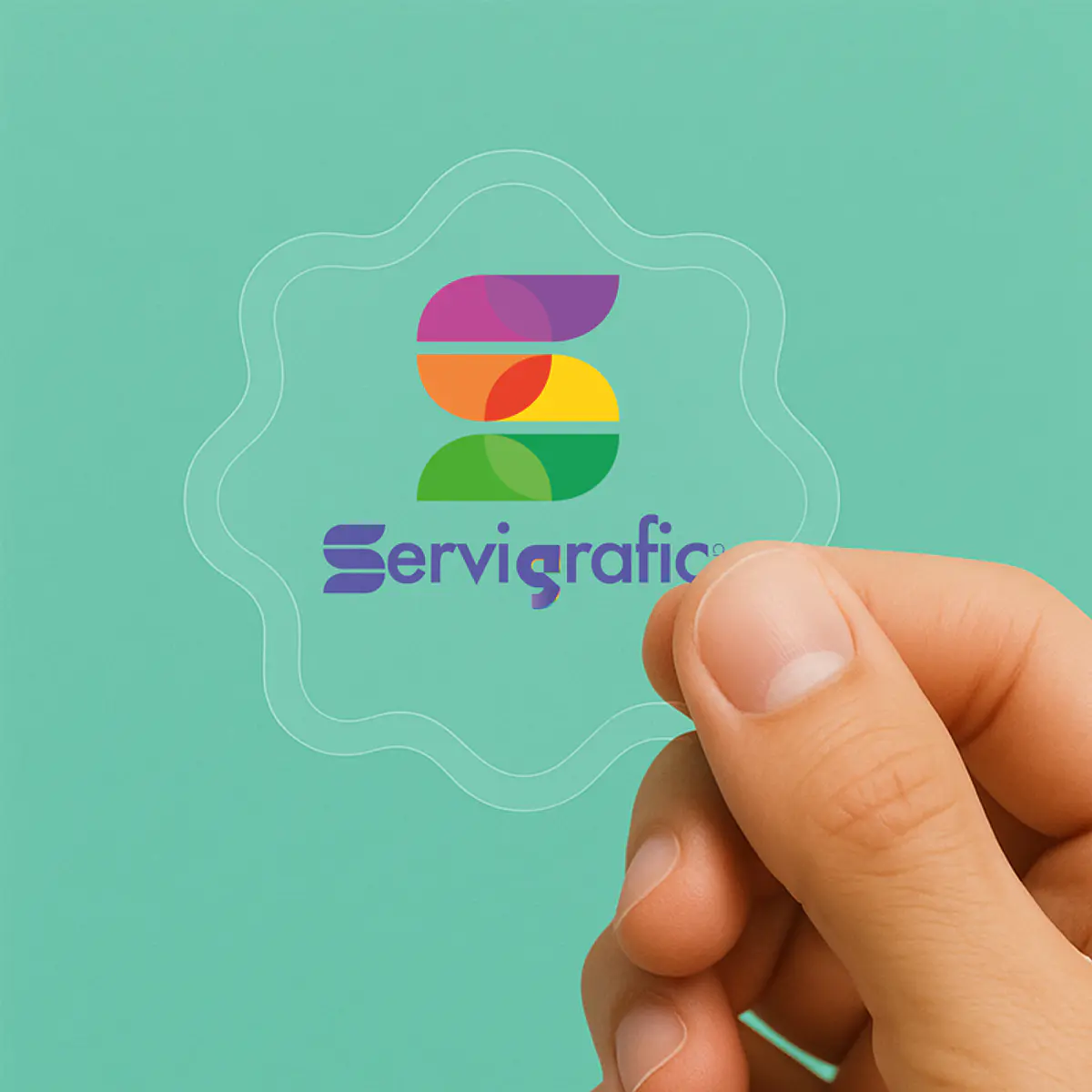 STICKERS TRANSPARENTE PERSONALIZADO