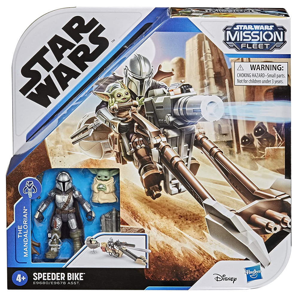 The Mandalorian & Speeder Bike, Star Wars - Mission F...