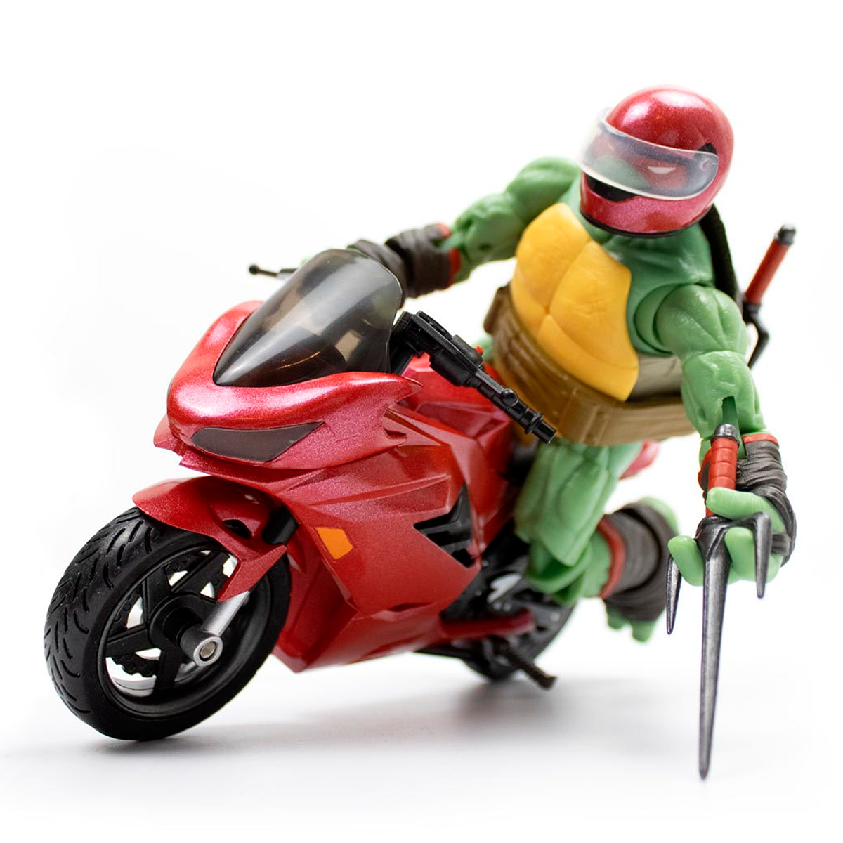 Raphael with Candy Coat Motorcycle Teenage Mutant Ninja Tur | Wyvern