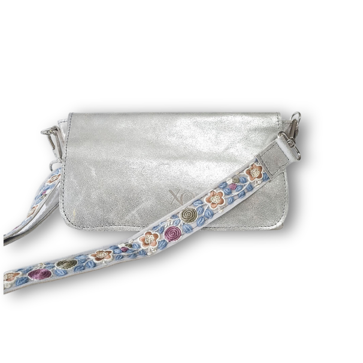 Carteras de cueros metalizados para mujeres diseño premium