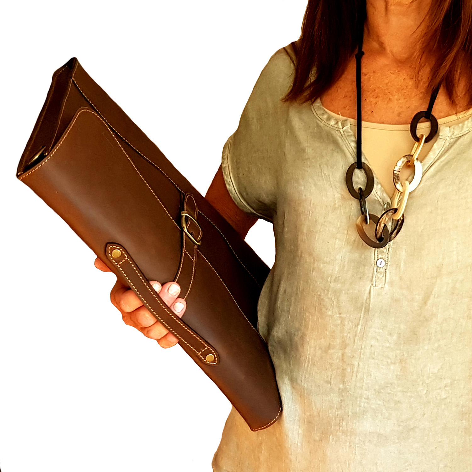 Porta Notebook de Cuero