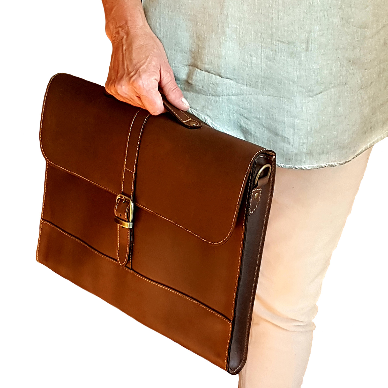 Porta Notebook de Cuero