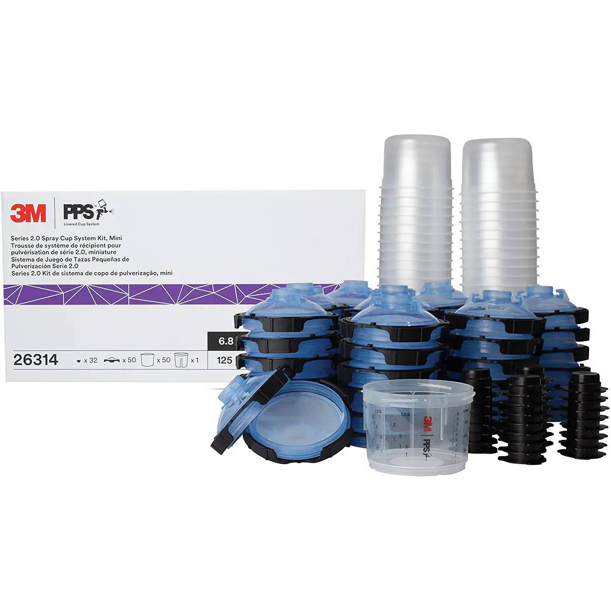 KIT Liners PPS 200ml 125 micrones 3M 26314