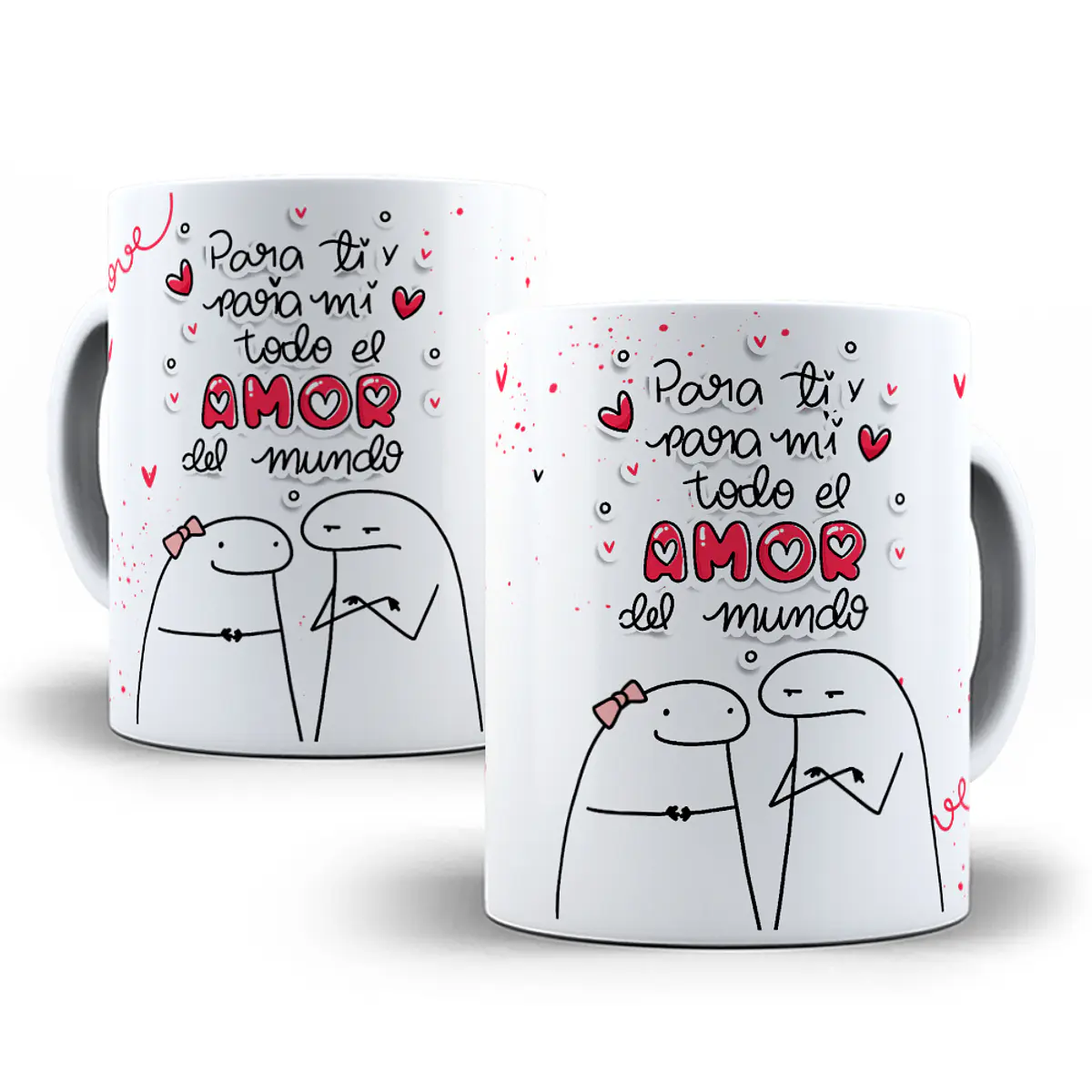 12 Diseños Plantillas Tazas Flork San Valentin Enamorados Pn