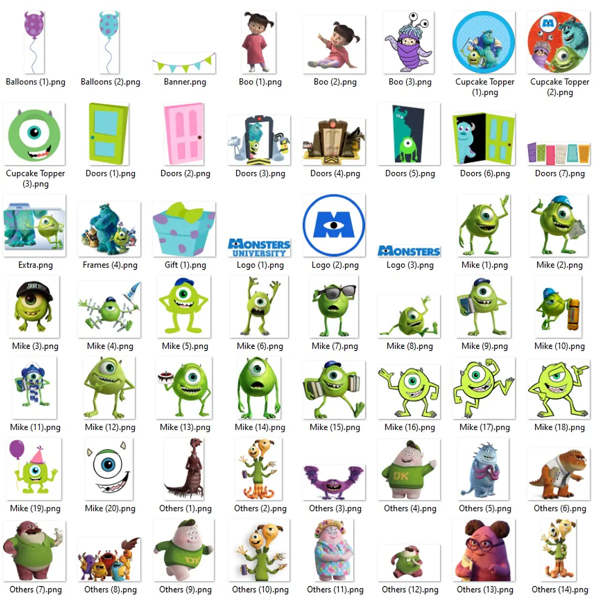 Imágenes Monstruos inc Png 300 dpi Clipart Transparente