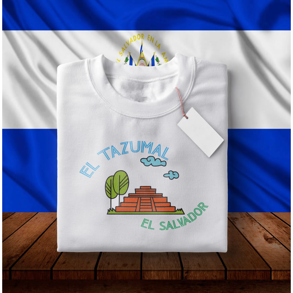 7 Diseños Plantillas Playera el Salvador Editable + Png