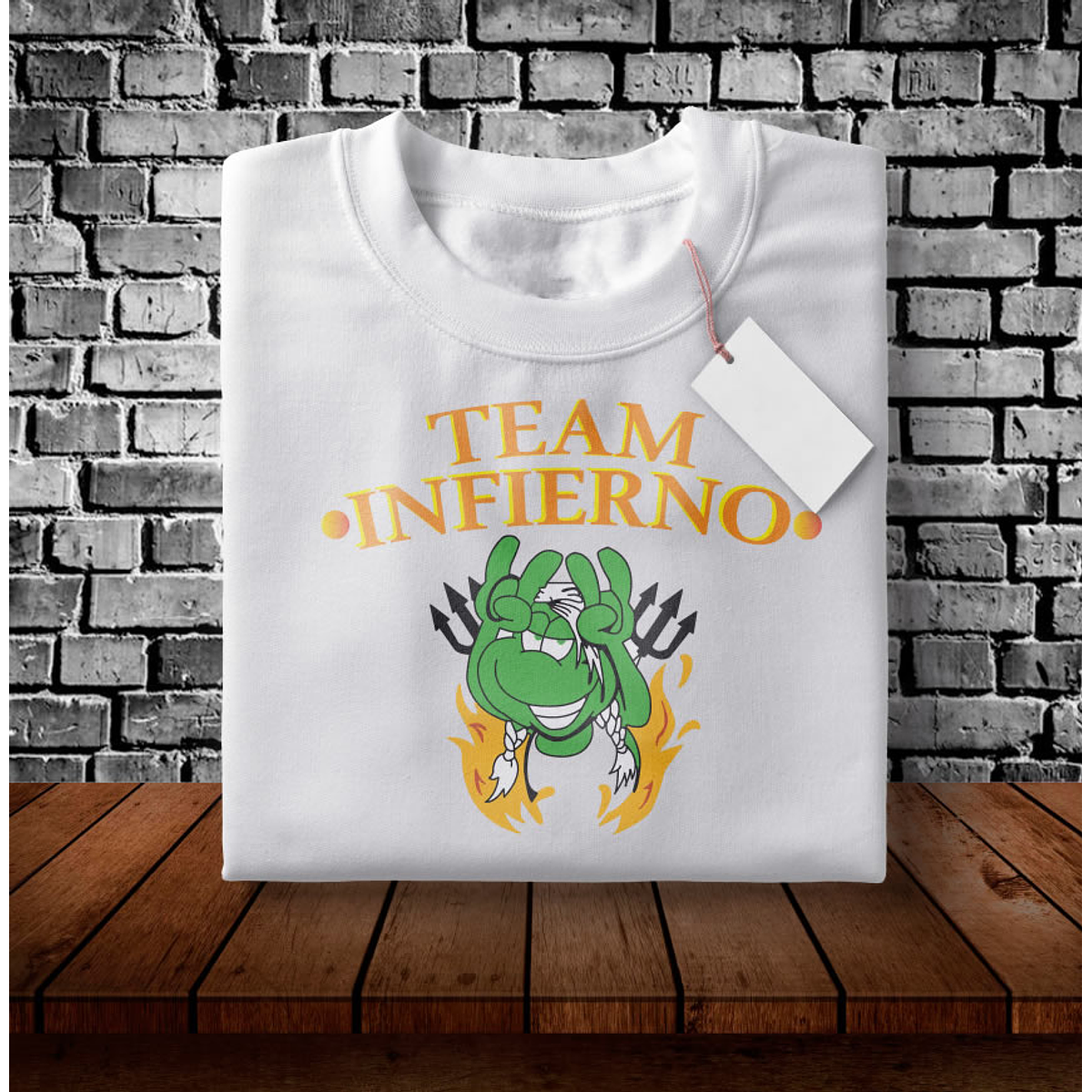 12 Diseños Plantillas Playera Team Infierno Editable + Png