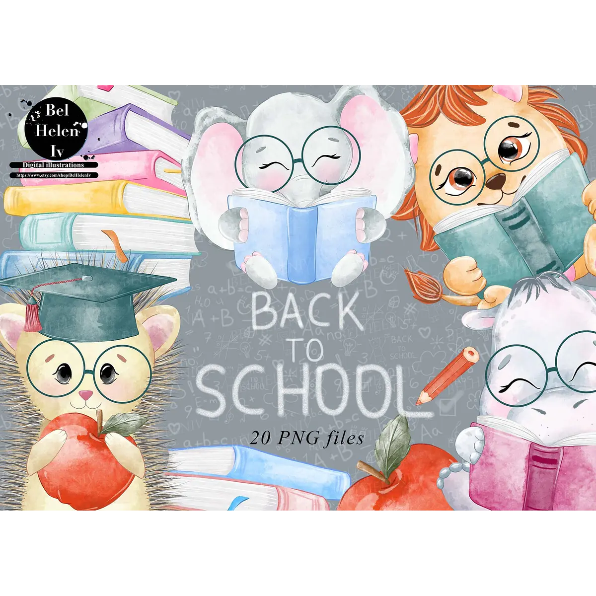 Imágenes﻿ Acuarela Regreso a Clases Clipart Png, Images