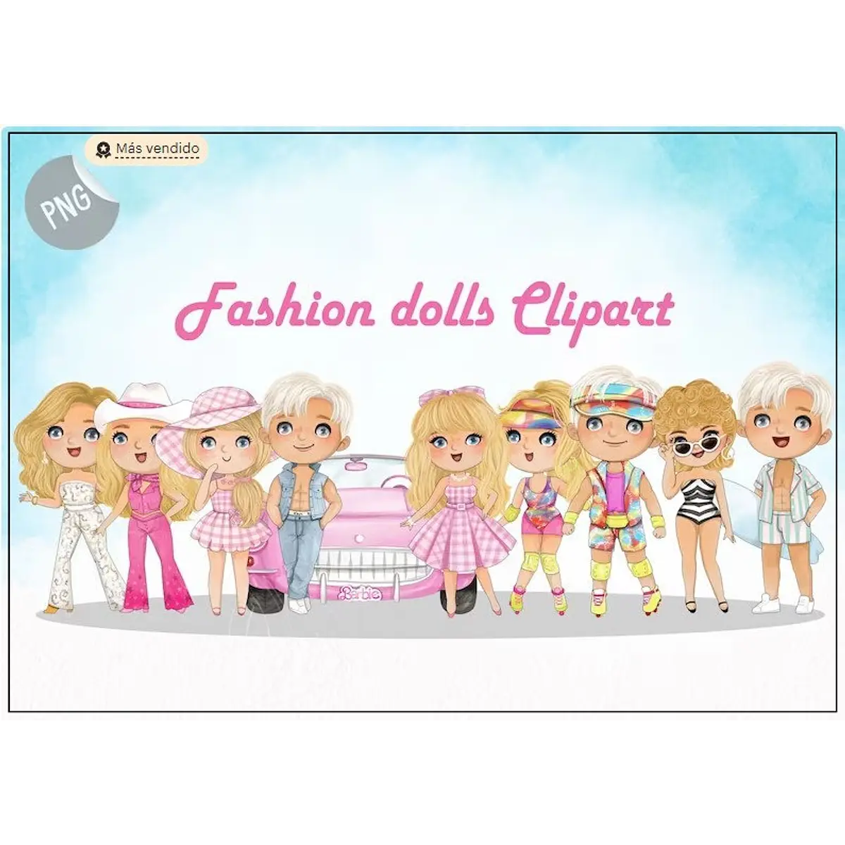 Imágenes Mega Barbie Png 300 dpi Clipart Fondo Transparente
