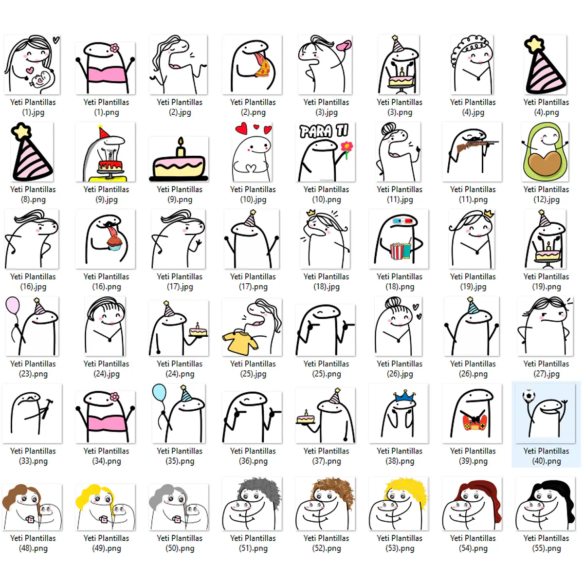 Diseños Plantillas 300 Deformitos Flork Sublimación Png