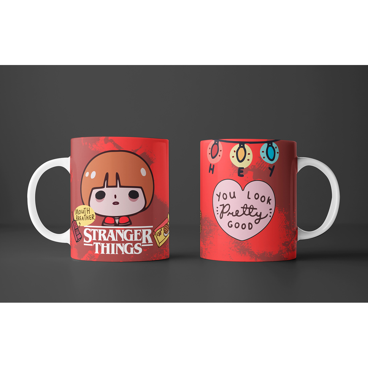6 Diseños Plantillas Tazas Stranger Things Archivos Png